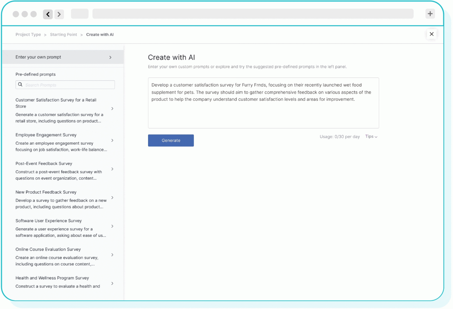 User Feedback Survey Surveypoint